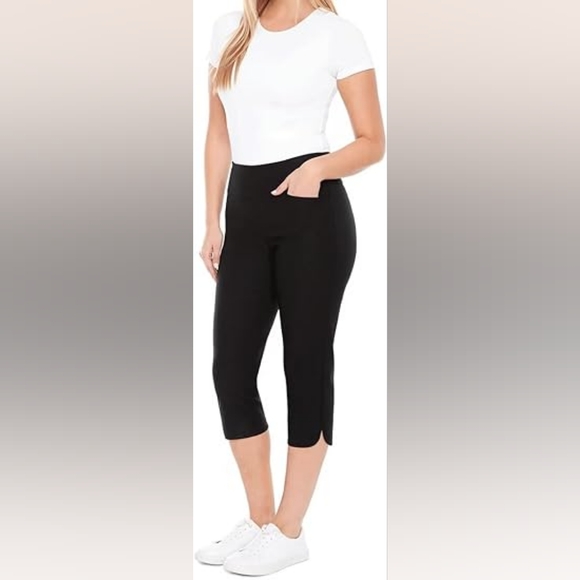 S.C. & Co. | Pants & Jumpsuits | Scco Black Capri Pants With Tummy ...